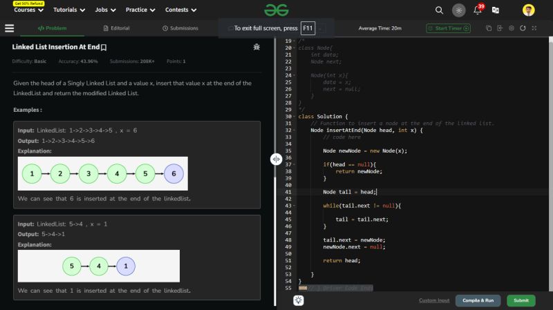 Udit Namdev on LinkedIn: #day #linkedlist #dsa #geeksforgeeks # ... Udit Namdev on LinkedIn: #day #linkedlist #dsa #geeksforgeeks # ...