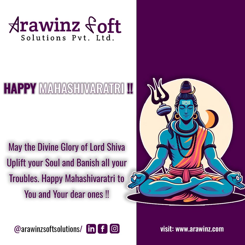 Arawinz Soft Solutions on LinkedIn: #mahashivratri #mahadev #shiva # ... Arawinz Soft Solutions on LinkedIn: #mahashivratri #mahadev #shiva # ...