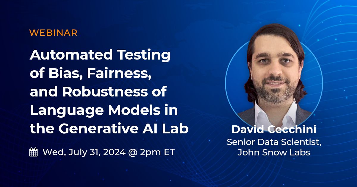 David Cecchini on LinkedIn: #langtest #bias #robustness #fairness David Cecchini on LinkedIn: #langtest #bias #robustness #fairness