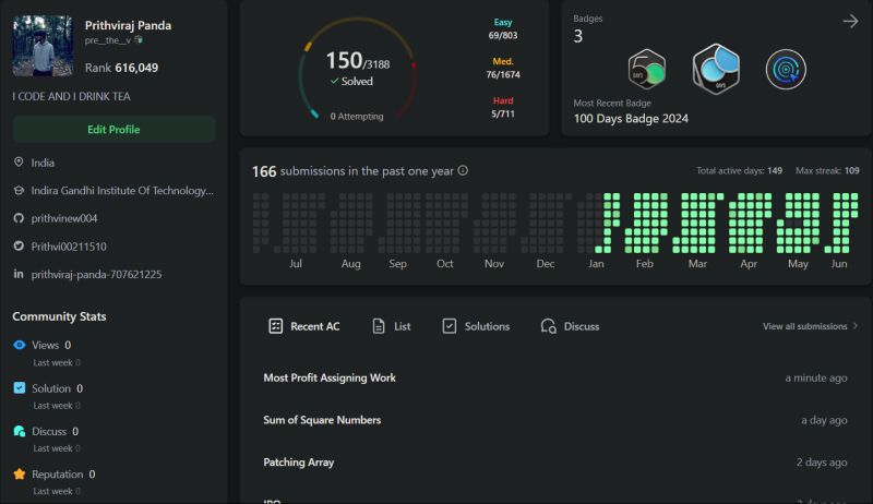 Prithviraj Panda on LinkedIn: #leetcode #codenewbie #dsa #cpp # ... Prithviraj Panda on LinkedIn: #leetcode #codenewbie #dsa #cpp # ...