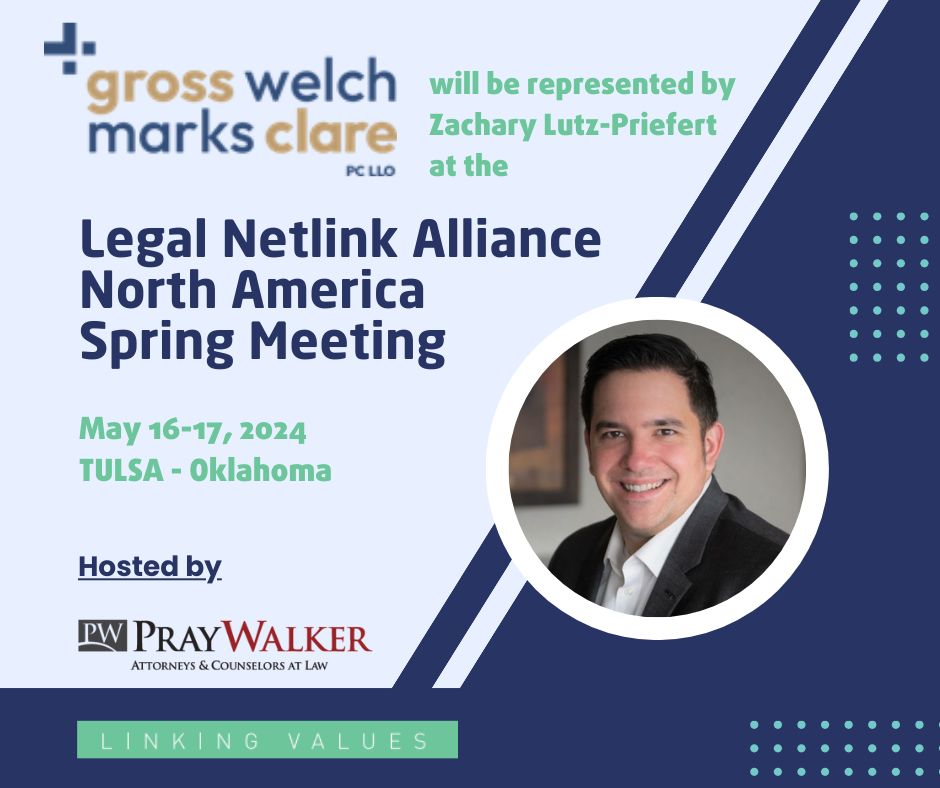 Gross Welch Marks Clare, PC, LLO on LinkedIn: We are thrilled to ... Gross Welch Marks Clare, PC, LLO on LinkedIn: We are thrilled to ...