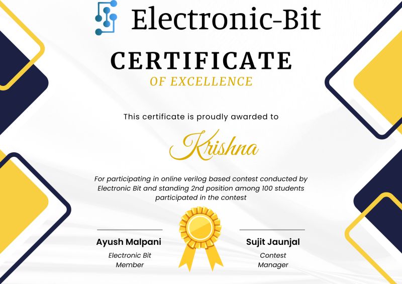 Krishna Varshney on LinkedIn: #verilog #digitaldesign #contest # ... Krishna Varshney on LinkedIn: #verilog #digitaldesign #contest # ...