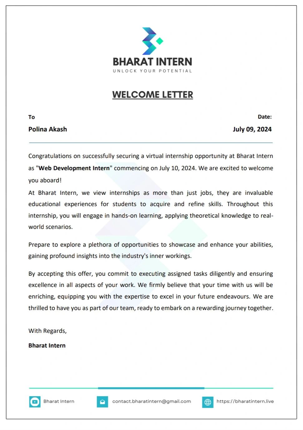 Akash Polina on LinkedIn: #bharatintern #webdevelopment #internship # ... Akash Polina on LinkedIn: #bharatintern #webdevelopment #internship # ...
