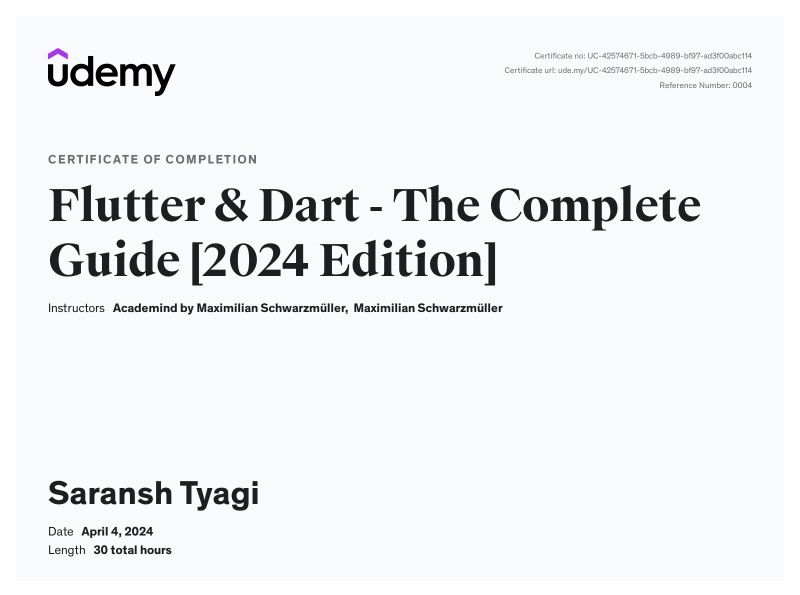 Saransh Tyagi on LinkedIn: #flutter #dart #mobileappdevelopment # ... Saransh Tyagi on LinkedIn: #flutter #dart #mobileappdevelopment # ...