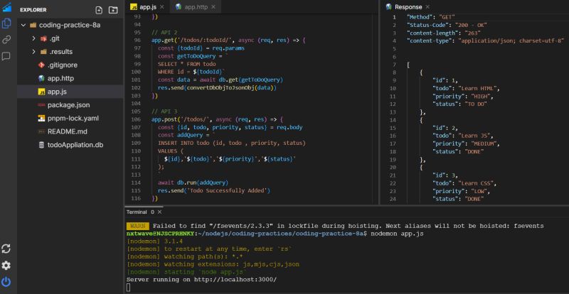 Ganesha Moorthi M on LinkedIn: #nodejs #expressjs #sqlite #api # ... Ganesha Moorthi M on LinkedIn: #nodejs #expressjs #sqlite #api # ...