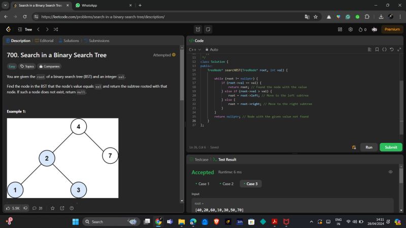 Hardik Tiwari on LinkedIn: #binarysearchtree #search #problemsolved # ... Hardik Tiwari on LinkedIn: #binarysearchtree #search #problemsolved # ...