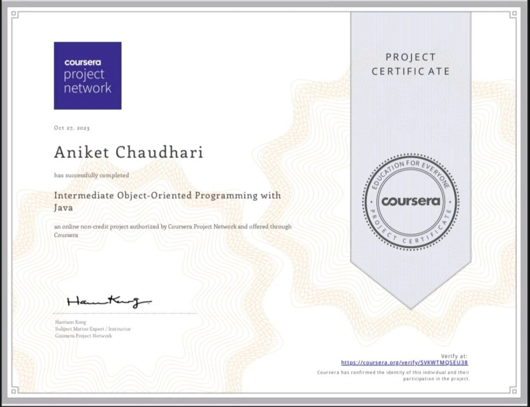 Aniket Chaudhari on LinkedIn: #java #oop Aniket Chaudhari on LinkedIn: #java #oop