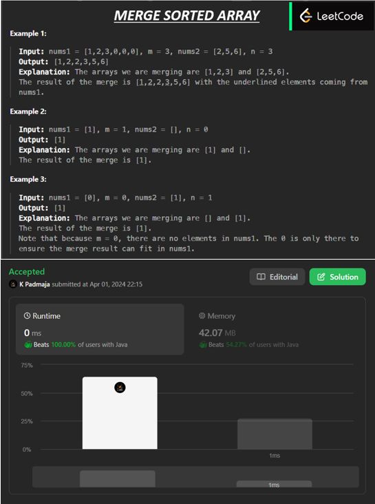 K. Padmaja on LinkedIn: #leetcode #javaprogramming #problemsolving K. Padmaja on LinkedIn: #leetcode #javaprogramming #problemsolving