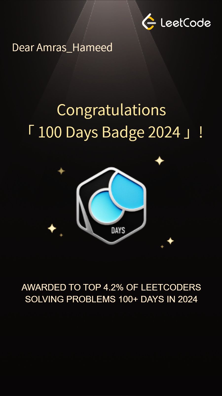 Amras Hameed on LinkedIn: #leetcode #codingjourney #100daysofcode # ... Amras Hameed on LinkedIn: #leetcode #codingjourney #100daysofcode # ...