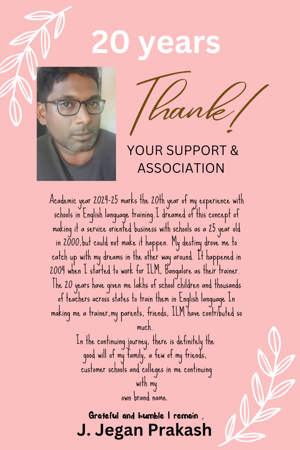 Jegan Prakash posted on LinkedIn Jegan Prakash posted on LinkedIn