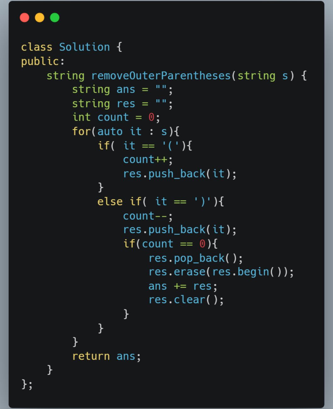 Nirdosh Kushwaha on LinkedIn: LeetCode : Remove Outermost Parentheses ... Nirdosh Kushwaha on LinkedIn: LeetCode : Remove Outermost Parentheses ...
