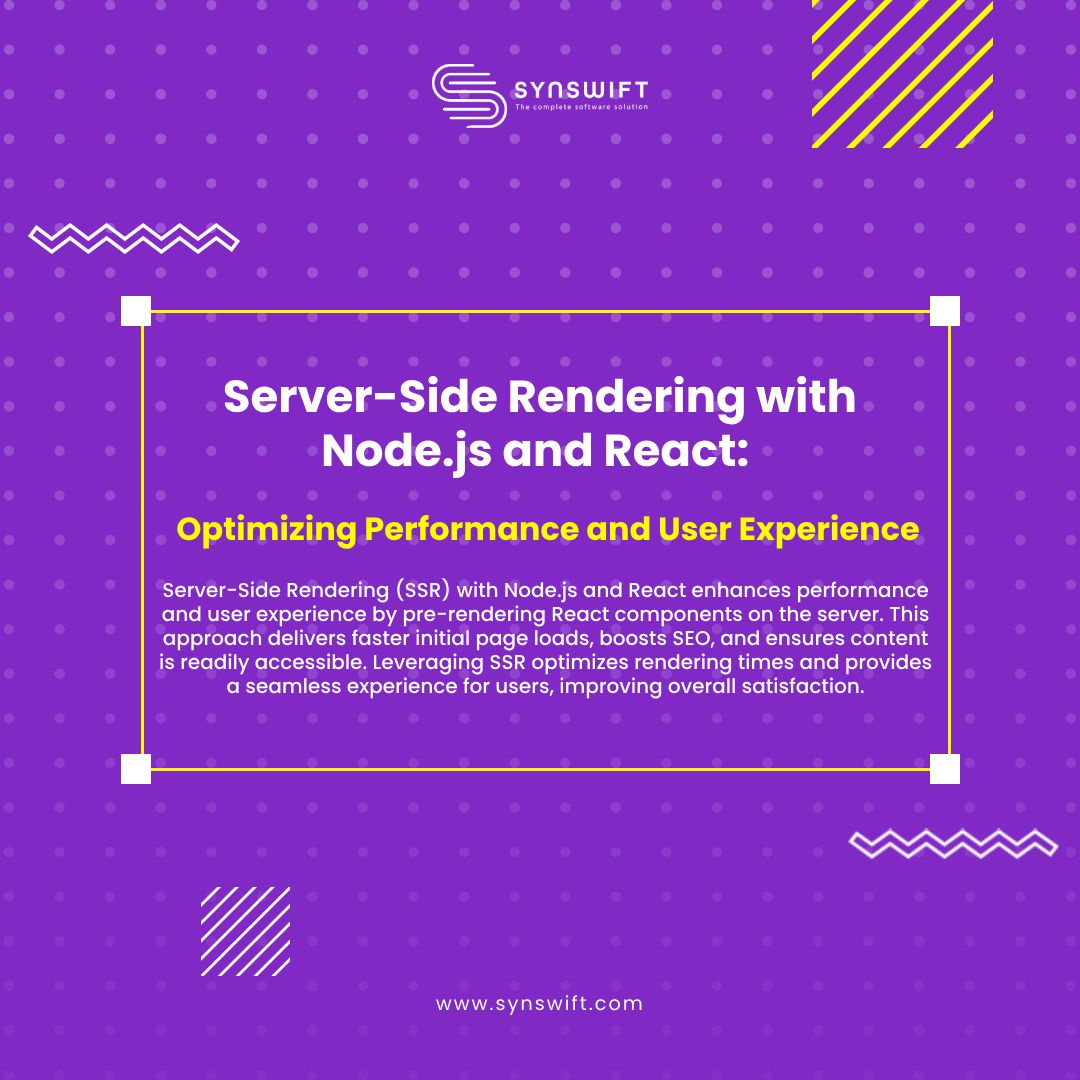 Synswift infotech on LinkedIn: #ssr #nodejs #react # ... Synswift infotech on LinkedIn: #ssr #nodejs #react # ...