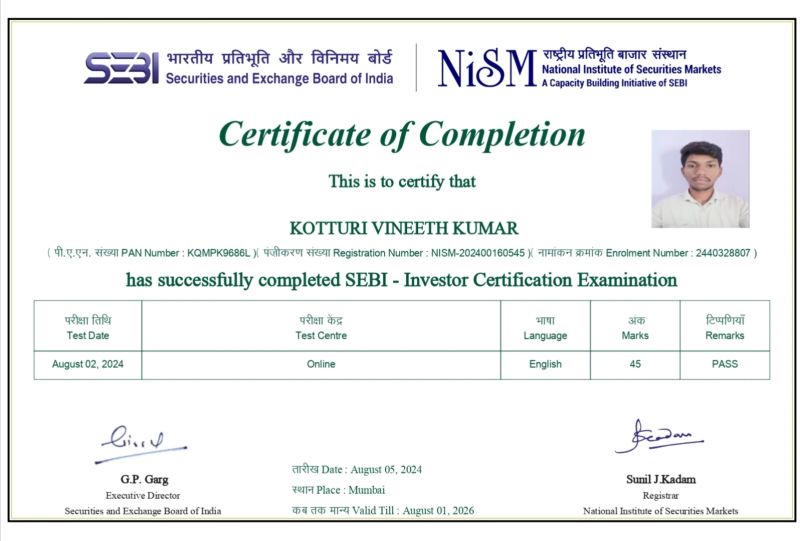 Kotturi Vineeth on LinkedIn: #nism #investorrelations #certified # ... Kotturi Vineeth on LinkedIn: #nism #investorrelations #certified # ...