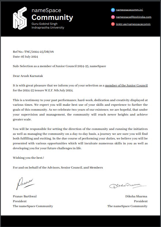Arush Karnatak on LinkedIn: I am happy to announce that I have been ... Arush Karnatak on LinkedIn: I am happy to announce that I have been ...