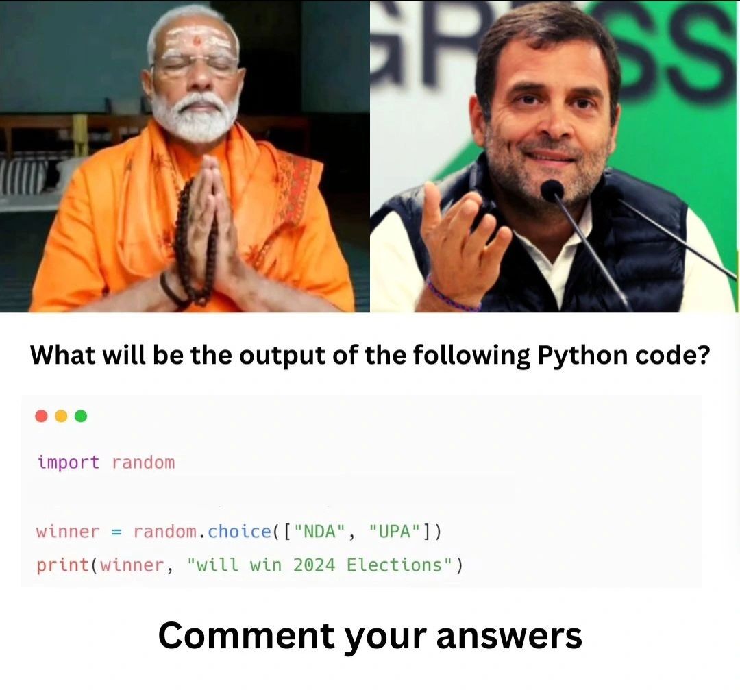 Agam Singh on LinkedIn: #python #coding #programming #elections2024 # ... Agam Singh on LinkedIn: #python #coding #programming #elections2024 # ...