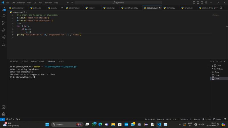 Jagadeshan M on LinkedIn: #coding #python #programming #qriocity Jagadeshan M on LinkedIn: #coding #python #programming #qriocity