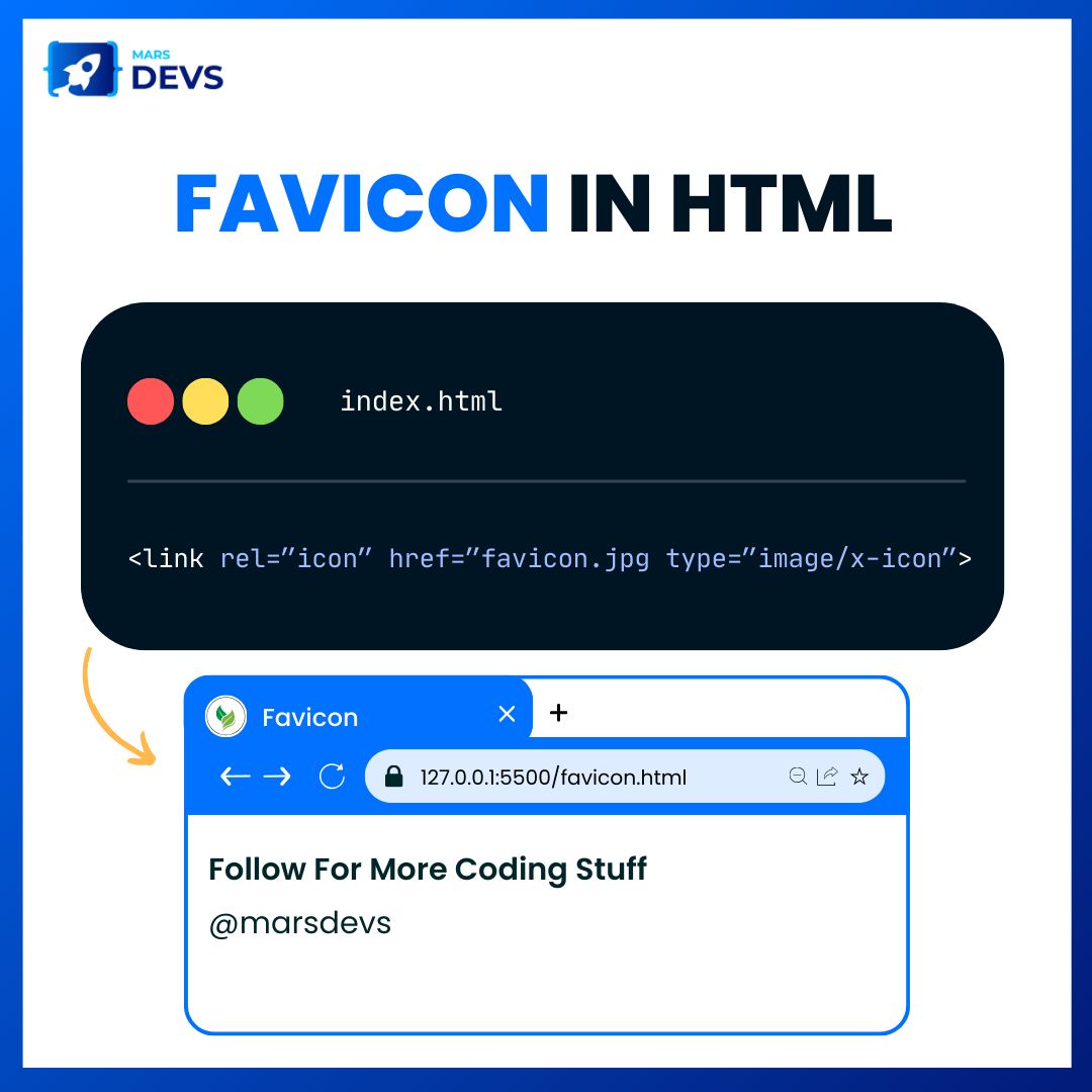 How to use favicons in HTML | MarsDevs posted on the topic | LinkedIn How to use favicons in HTML | MarsDevs posted on the topic | LinkedIn
