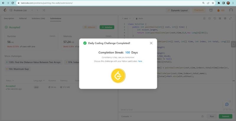 VIJAYAGOUD PATIL on LinkedIn: #leetcode #100daysstreak #codingjourney VIJAYAGOUD PATIL on LinkedIn: #leetcode #100daysstreak #codingjourney