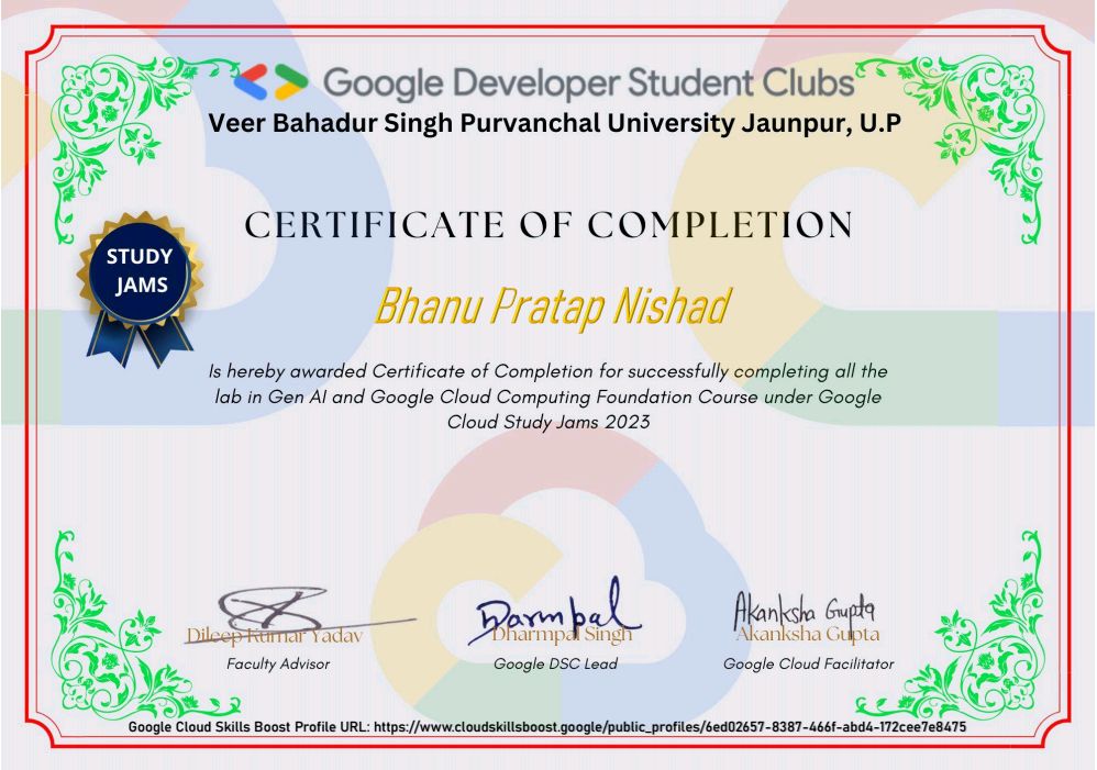 BhAnU prAtAp NisHaD on LinkedIn: #googlecloud #gdscvbspu #vbspu # ... BhAnU prAtAp NisHaD on LinkedIn: #googlecloud #gdscvbspu #vbspu # ...