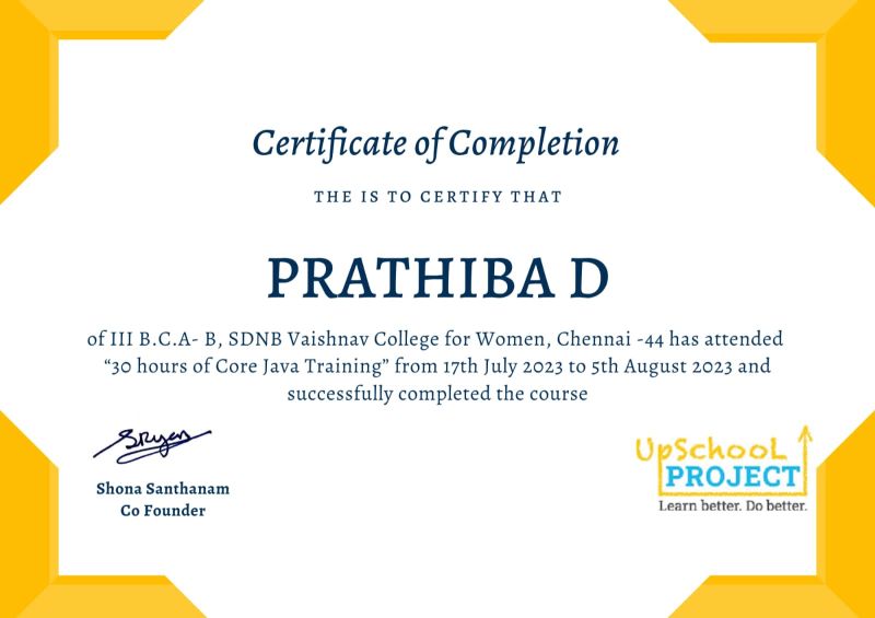 Prathiba Dhanalakshmi on LinkedIn: #corejava #upschool Prathiba Dhanalakshmi on LinkedIn: #corejava #upschool