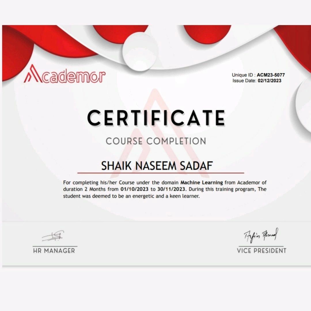 Naseem Sadaf Shaik on LinkedIn: #academor Naseem Sadaf Shaik on LinkedIn: #academor