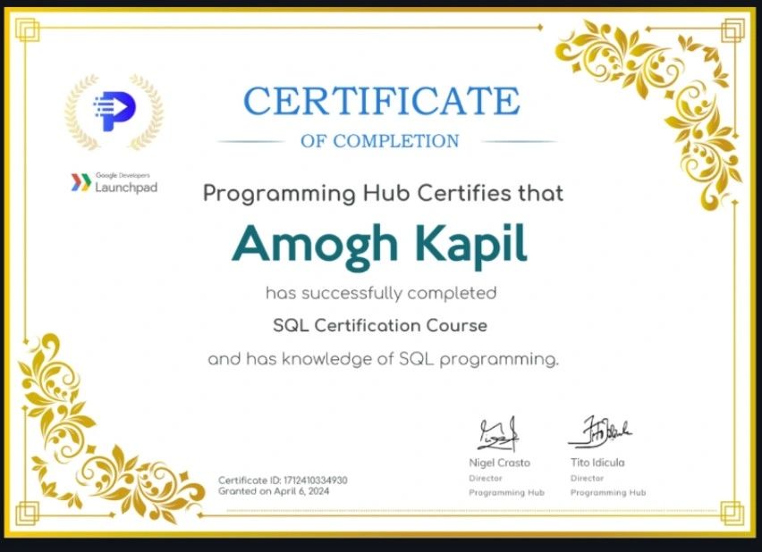 Amogh Kapil on LinkedIn: #sql #dataanalysis #continuouslearning # ... Amogh Kapil on LinkedIn: #sql #dataanalysis #continuouslearning # ...