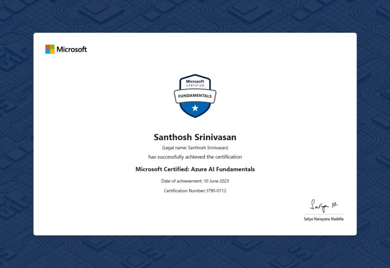 Santhosh Srinivasan on LinkedIn: #azure #ai Santhosh Srinivasan on LinkedIn: #azure #ai