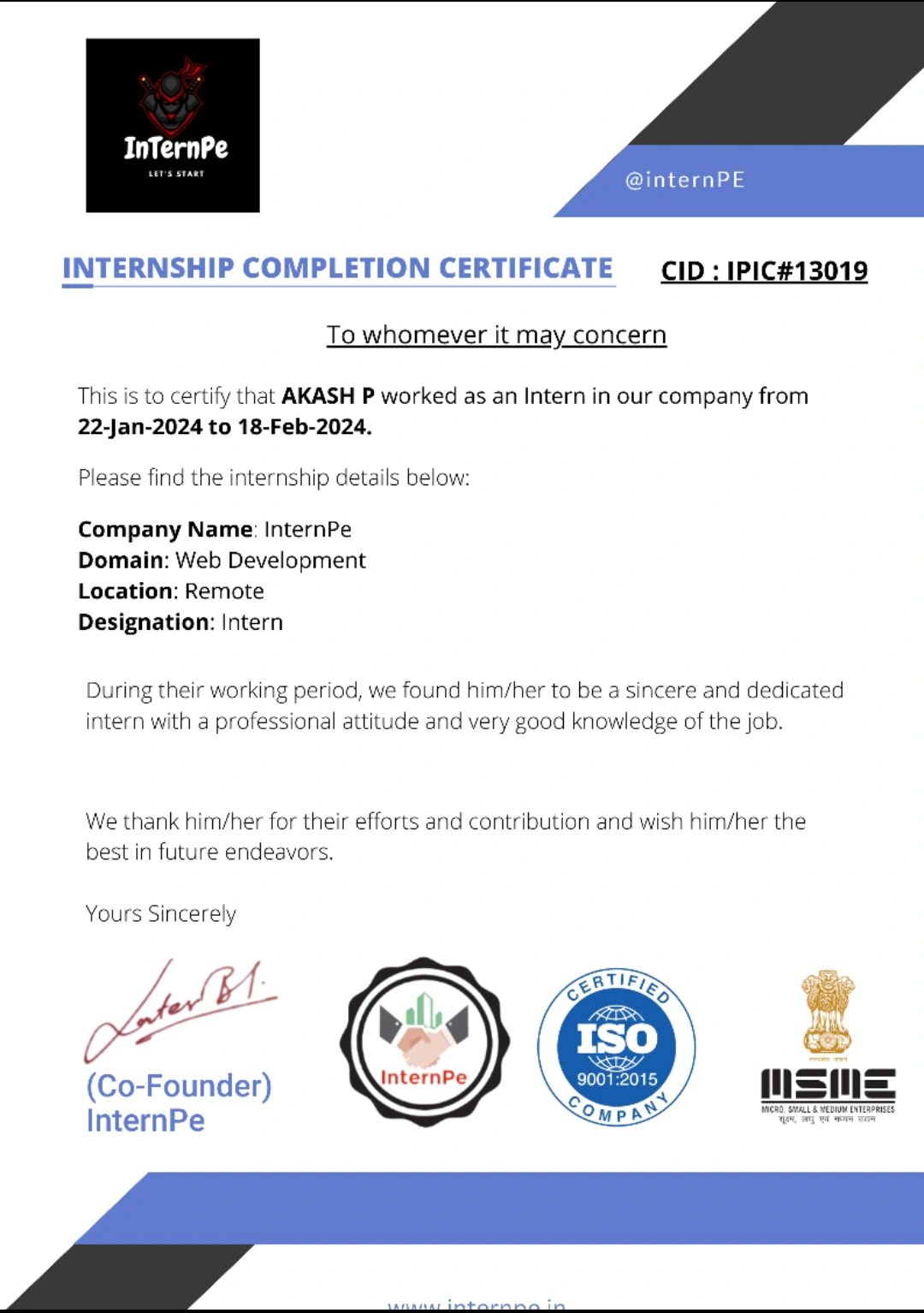 Akash P on LinkedIn: #internpe #internpeinternship #webdevelopment # ... Akash P on LinkedIn: #internpe #internpeinternship #webdevelopment # ...