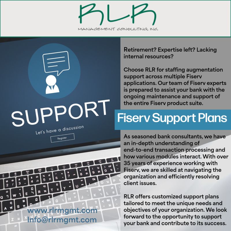 RLR Management Consulting, Inc. on LinkedIn: #banking #fiserv # ... RLR Management Consulting, Inc. on LinkedIn: #banking #fiserv # ...