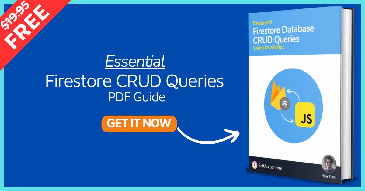 Free Firestore CRUD Queries Guide | SoftAuthor posted on the topic ... Free Firestore CRUD Queries Guide | SoftAuthor posted on the topic ...
