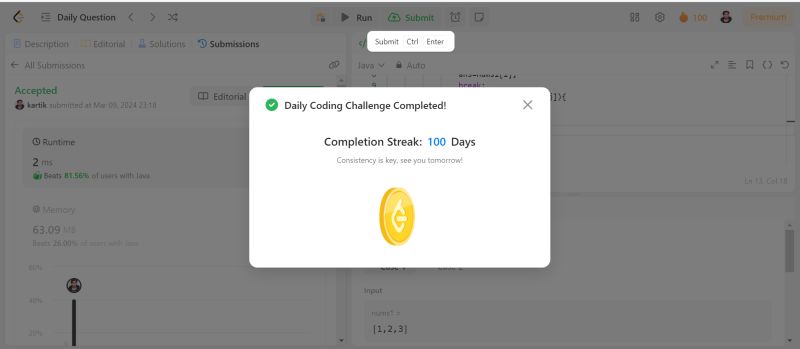 Kartik Garg on LinkedIn: #leetcode #codingchallenge #100daysofcode Kartik Garg on LinkedIn: #leetcode #codingchallenge #100daysofcode