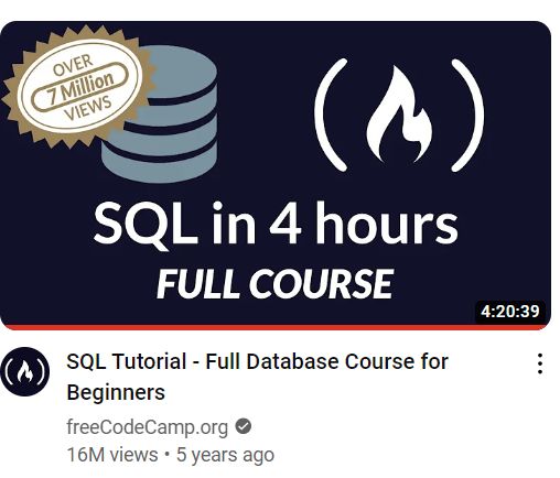 Thao Lu on LinkedIn: I just finished this 4-hour course about SQL made ... Thao Lu on LinkedIn: I just finished this 4-hour course about SQL made ...
