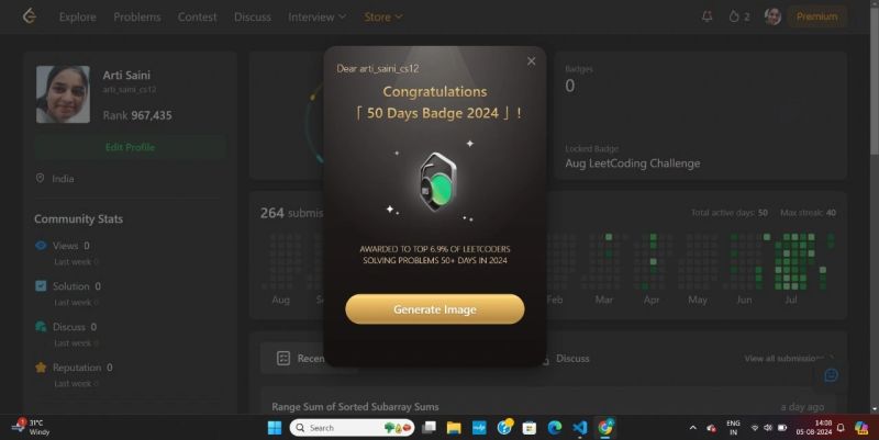 Arti Saini on LinkedIn: #leetcode #programming #milestone # ... Arti Saini on LinkedIn: #leetcode #programming #milestone # ...