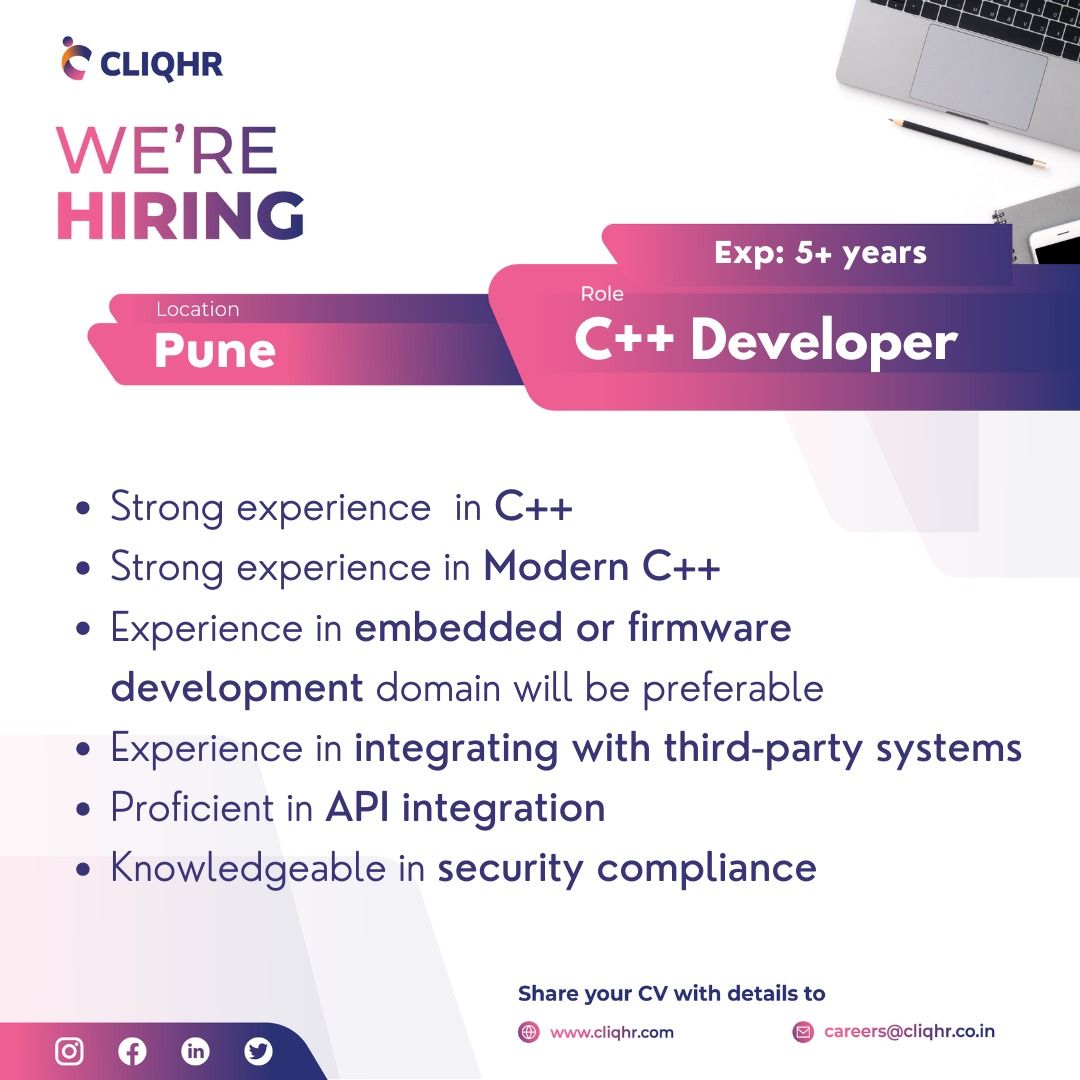 CLIQHR Recruitment Services posted on LinkedIn CLIQHR Recruitment Services posted on LinkedIn