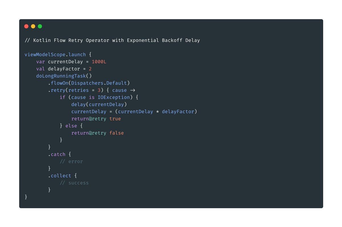 AMIT SHEKHAR on LinkedIn: Kotlin Flow Retry Operator with Exponential ... AMIT SHEKHAR on LinkedIn: Kotlin Flow Retry Operator with Exponential ...