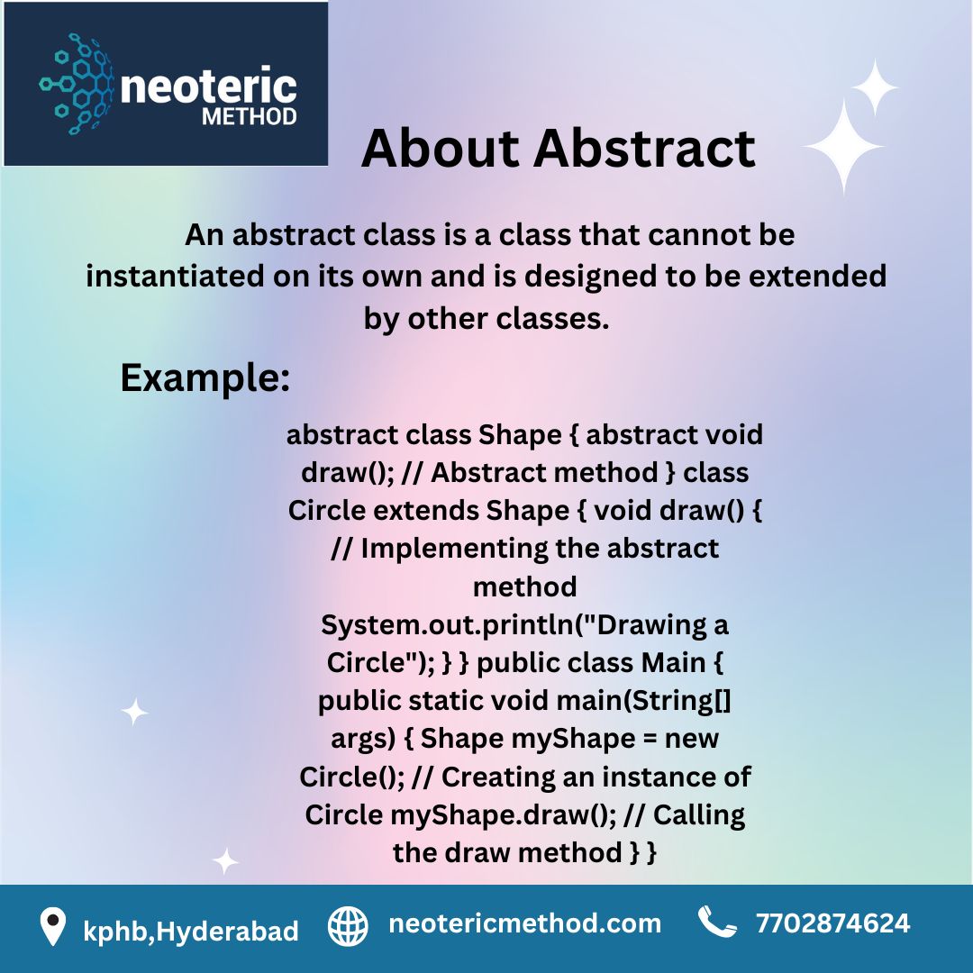 Neoteric Method on LinkedIn: #javatraining #techskills #neotericmethod ... Neoteric Method on LinkedIn: #javatraining #techskills #neotericmethod ...