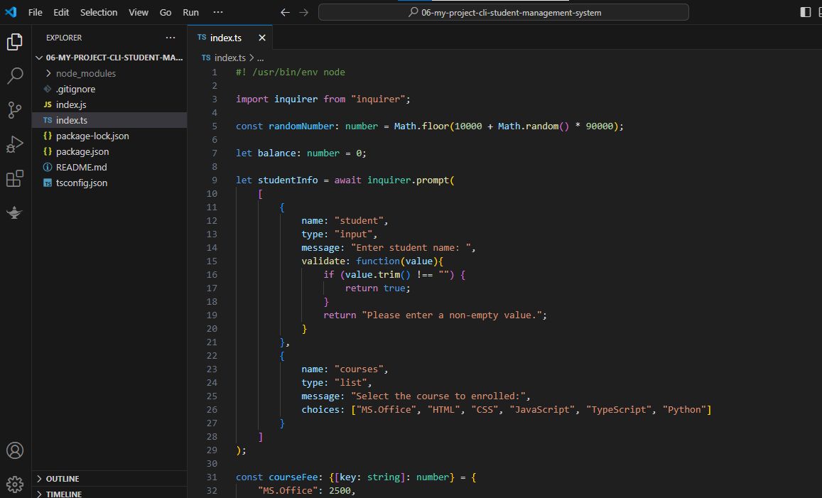 Kiran Shoaib on LinkedIn: #typescript #cli #studentmanagement # ... Kiran Shoaib on LinkedIn: #typescript #cli #studentmanagement # ...