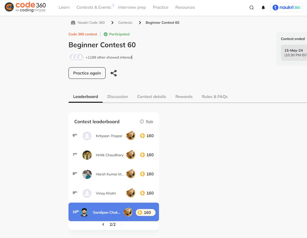 Sandipan Chakraborty on LinkedIn: #dsa #leetcode #gfg #codingninjas # ... Sandipan Chakraborty on LinkedIn: #dsa #leetcode #gfg #codingninjas # ...