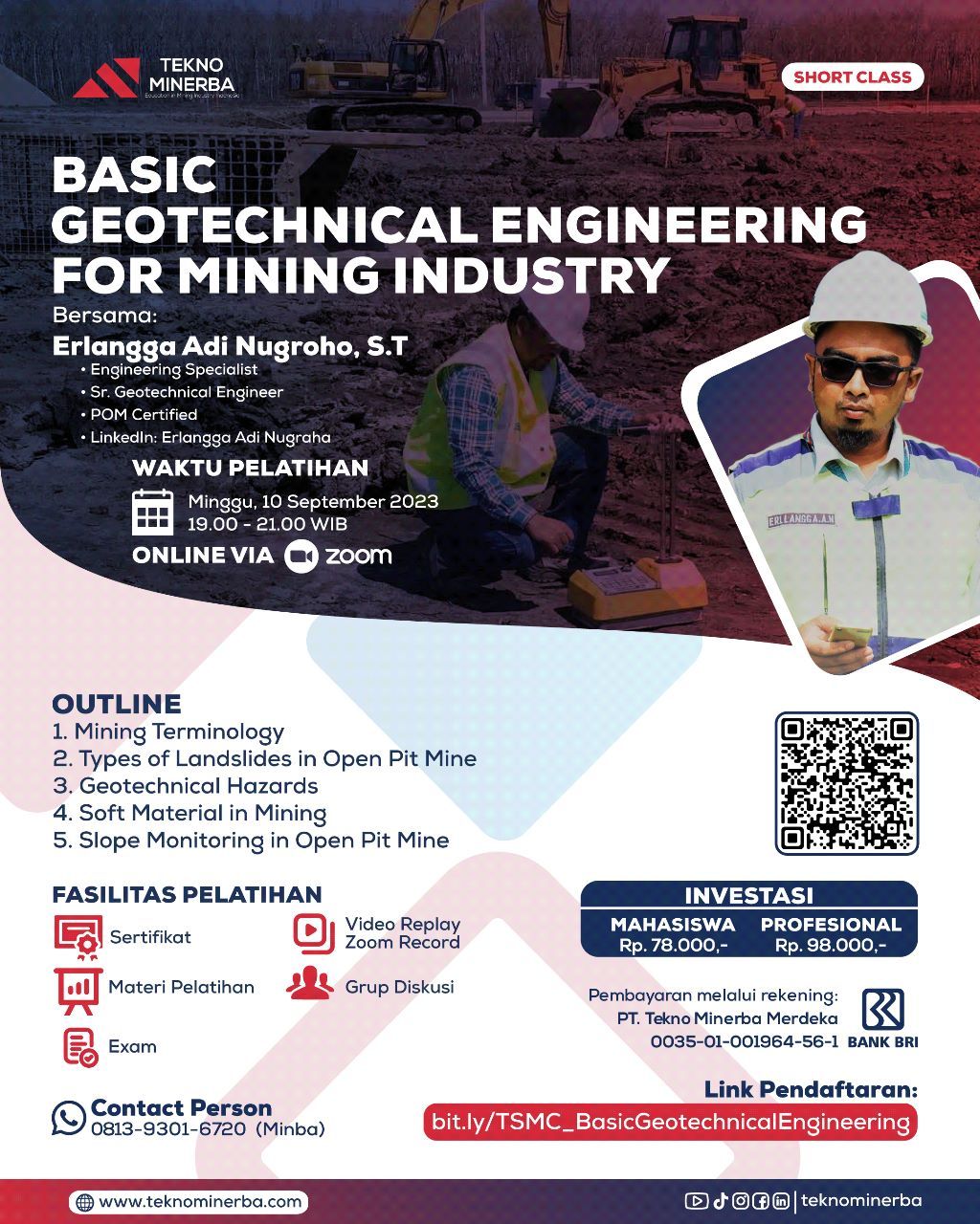 Tekno Minerba on LinkedIn: Undangan Pelatihan Geotechnical Engineering ... Tekno Minerba on LinkedIn: Undangan Pelatihan Geotechnical Engineering ...