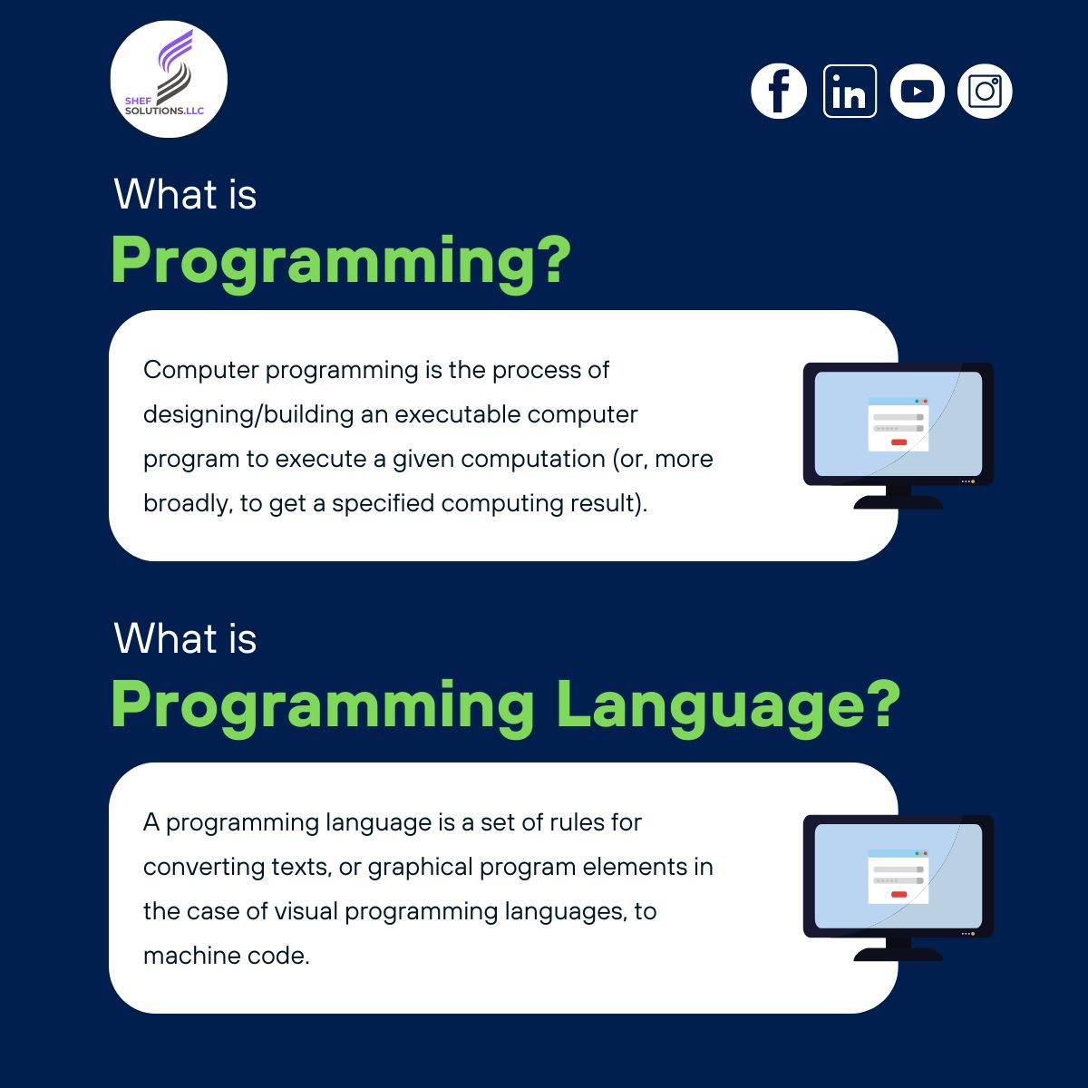 Shef Solutions LLC on LinkedIn: #programming #coding #techeducation # ... Shef Solutions LLC on LinkedIn: #programming #coding #techeducation # ...
