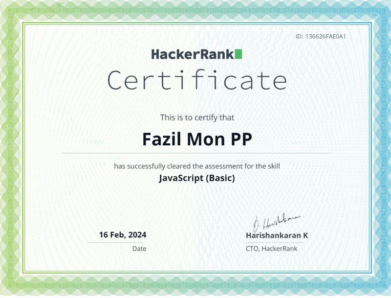 I earned my JavaScript Basic certificate! 🎉 A milestone of learning ... I earned my JavaScript Basic certificate! 🎉 A milestone of learning ...