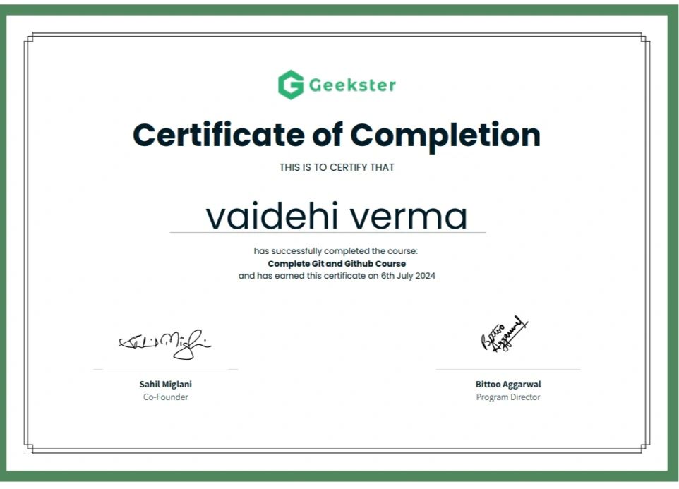 vaidehi verma on LinkedIn: #git #github #certificatio #versioncontrol # ... vaidehi verma on LinkedIn: #git #github #certificatio #versioncontrol # ...