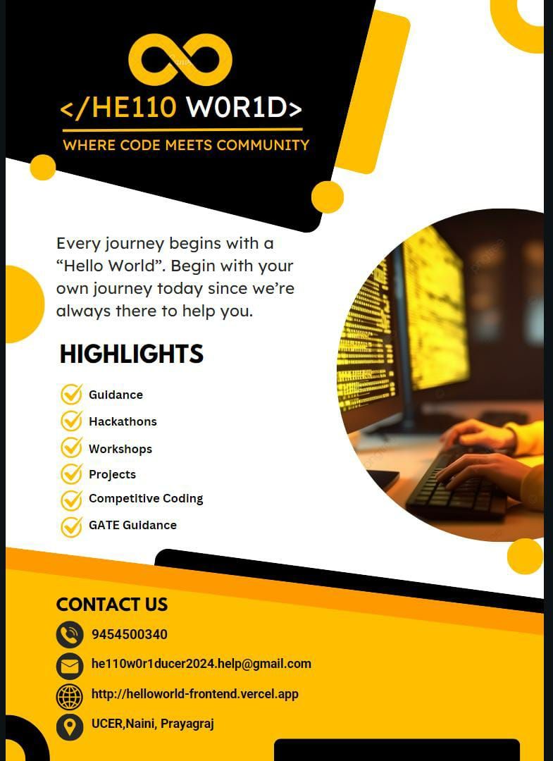 Siddharth Mishra on LinkedIn: #he110w0r1d #codingclub #techenthusiasts ... Siddharth Mishra on LinkedIn: #he110w0r1d #codingclub #techenthusiasts ...