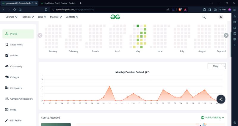 Solved 27 DSA problems on GeeksforGeeks | Gaurav Soni posted on the ... Solved 27 DSA problems on GeeksforGeeks | Gaurav Soni posted on the ...