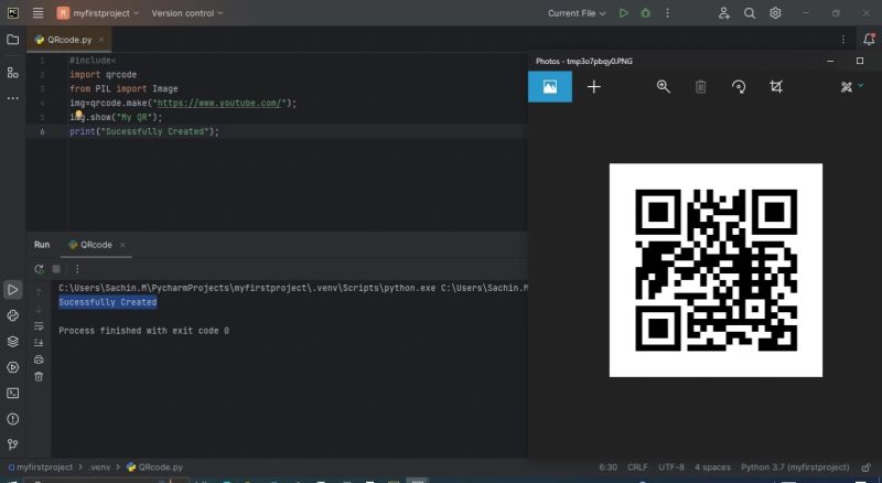 Sachin M on LinkedIn: #pythonprogramming #qrcode Sachin M on LinkedIn: #pythonprogramming #qrcode