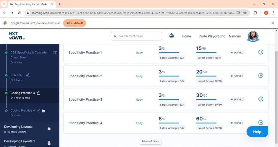 Nandini Marathe on LinkedIn: #nxtwave #codingpractice Nandini Marathe on LinkedIn: #nxtwave #codingpractice