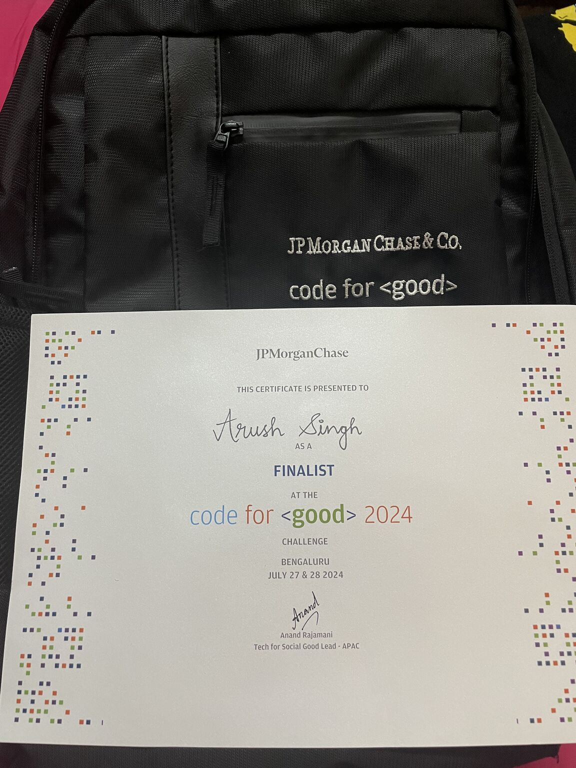 Arush Singh on LinkedIn: #codeforgood #jpmc #hackathon #innovation # ... Arush Singh on LinkedIn: #codeforgood #jpmc #hackathon #innovation # ...