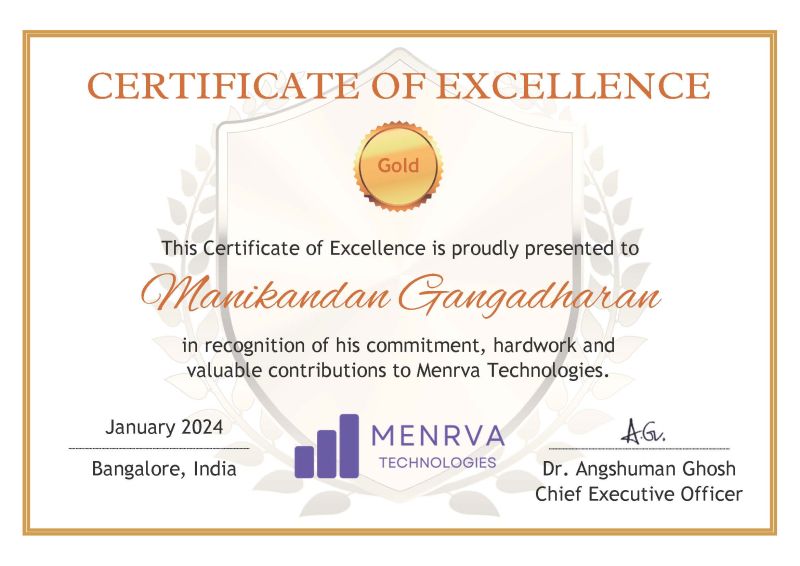 MANIKANDAN G on LinkedIn: #goldaward #recognition #success #gratitude # ... MANIKANDAN G on LinkedIn: #goldaward #recognition #success #gratitude # ...