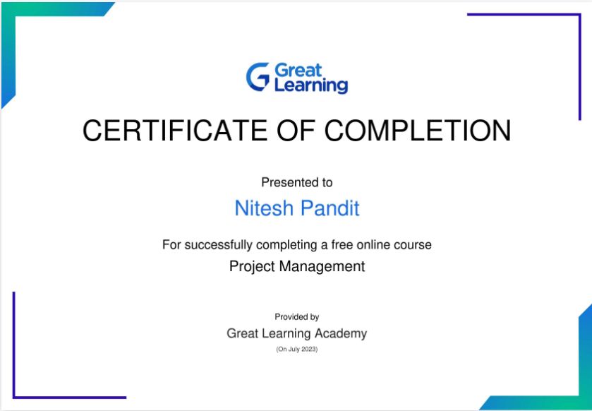 Nitesh Pandit on LinkedIn: #projectmanagement Nitesh Pandit on LinkedIn: #projectmanagement