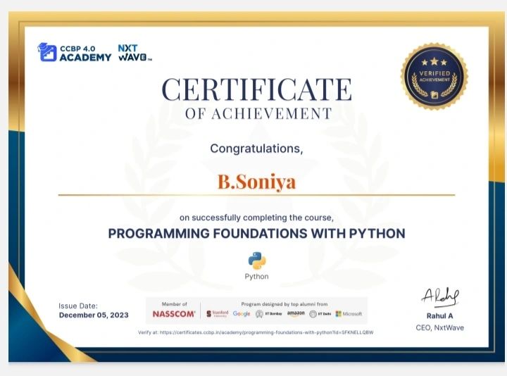 Borlakunta Soniya on LinkedIn: #thanks #nxtwave #nxtwaveteam # ... Borlakunta Soniya on LinkedIn: #thanks #nxtwave #nxtwaveteam # ...